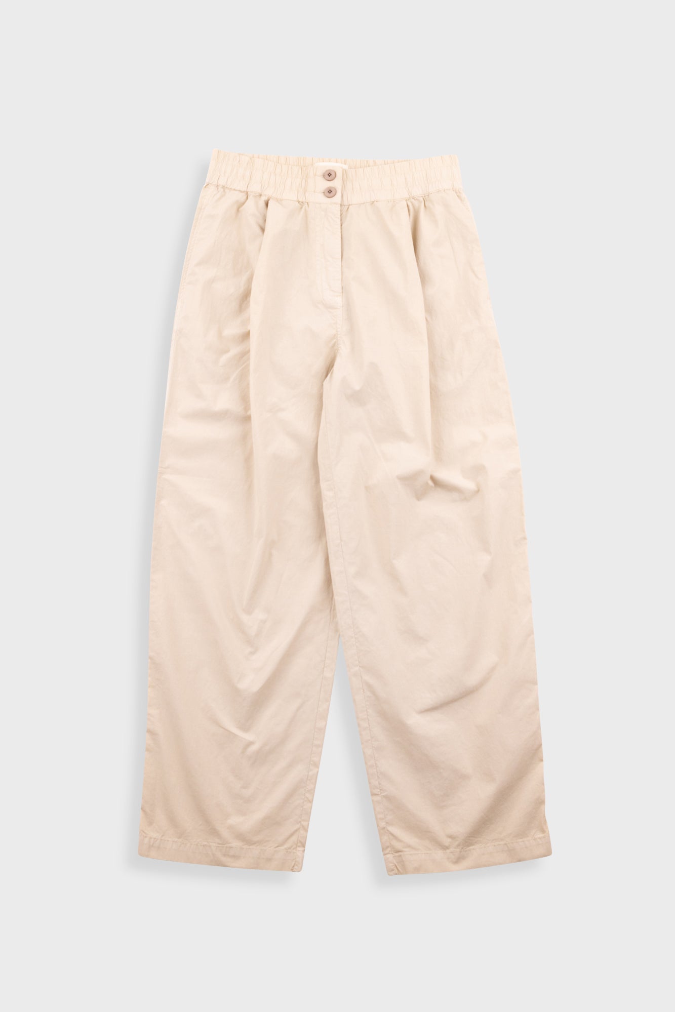 Folk Drawcord Baggy Pants - Light Stone