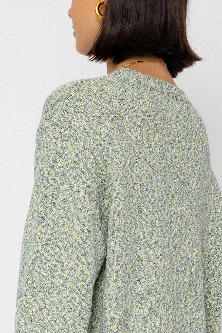 Folk Chain Crew Jumper - Citron Mix