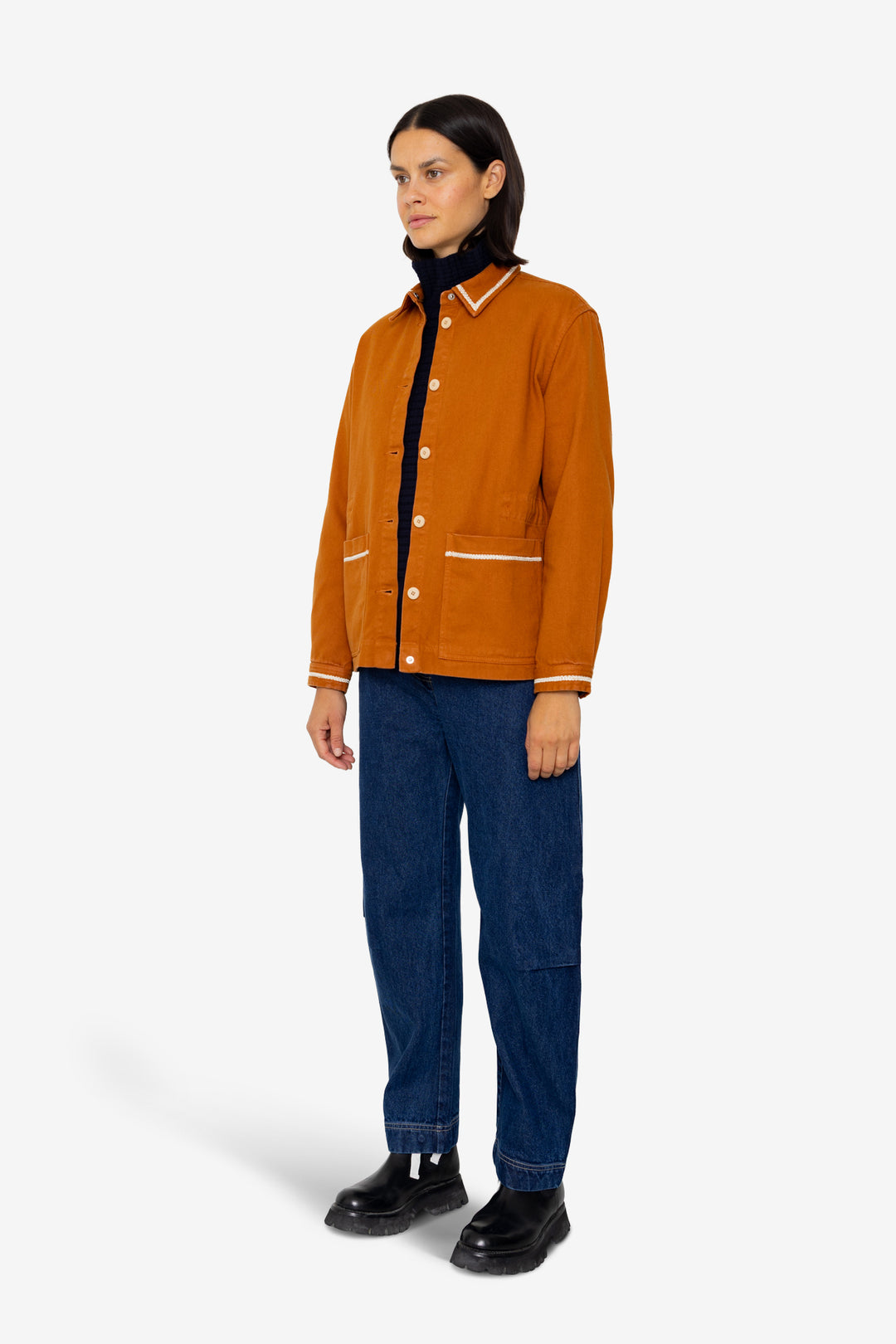 Folk Assembly Jacket - Dark Ginger Twill