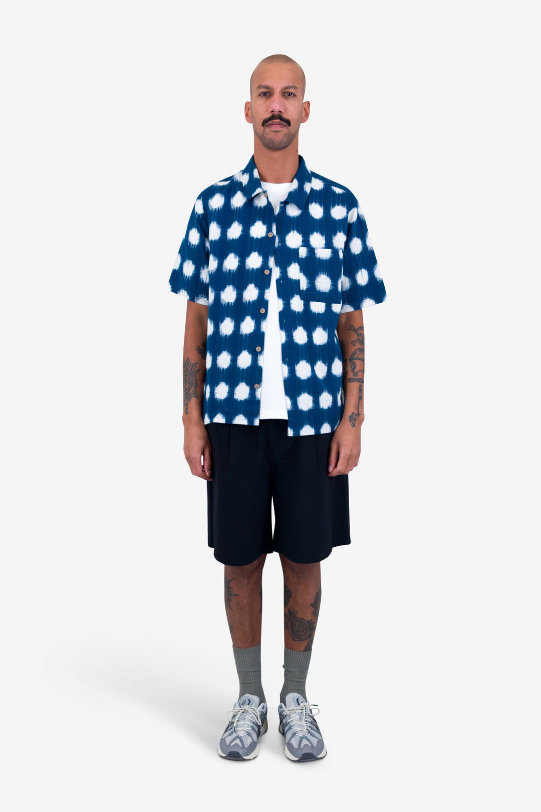 Gabe Shirt - Indigo Ikat – Folk