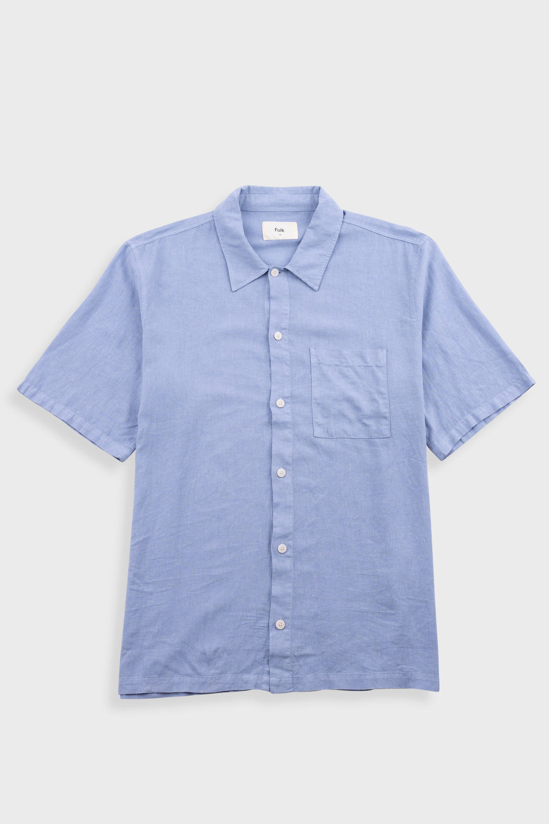 Folk Gabe Shirt - Soft Blue