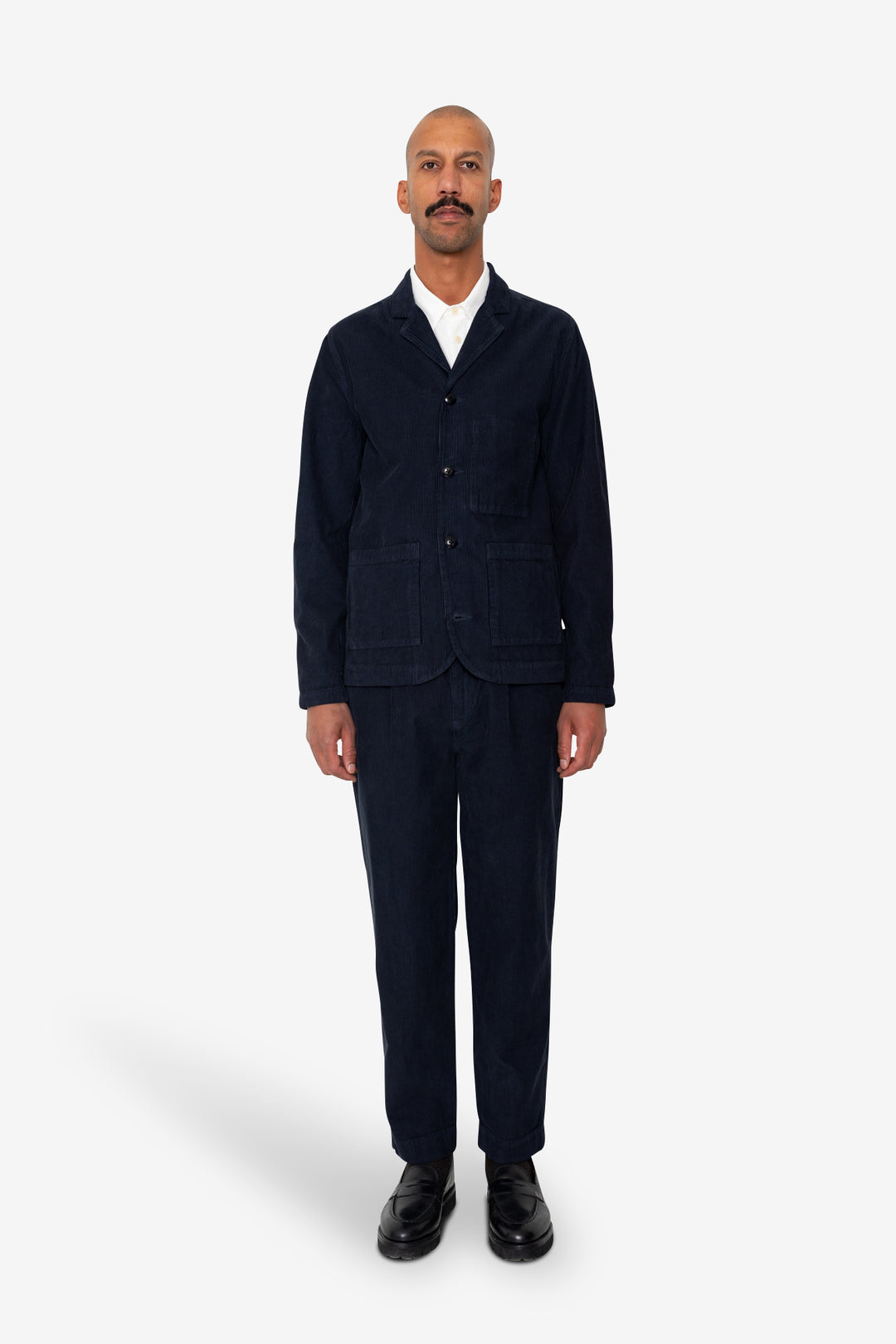 Folk Patch Jacket - Navy Cord