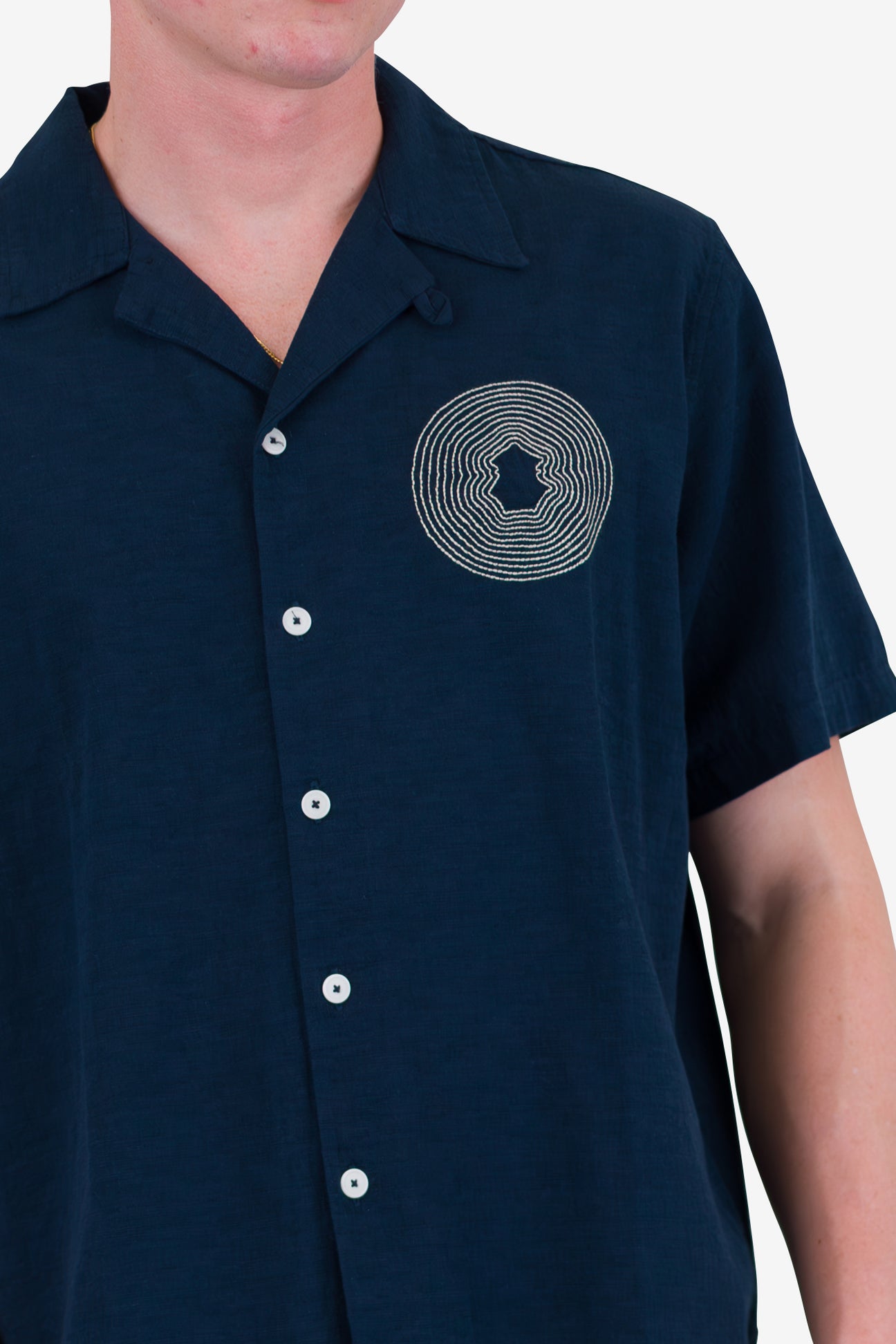 Relaxed Soft Collar Shirt - Navy – Folk