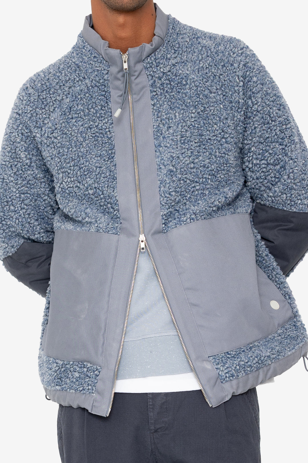 Signal Fleece - Soft Blue Curly Wool – Folk
