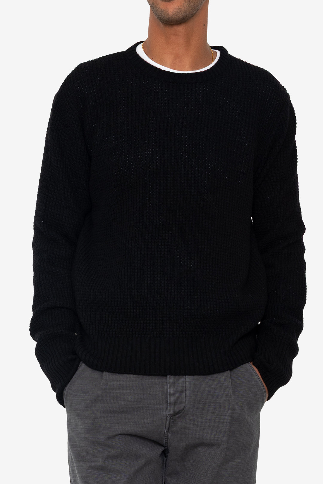 Folk Waffle Crew - Black