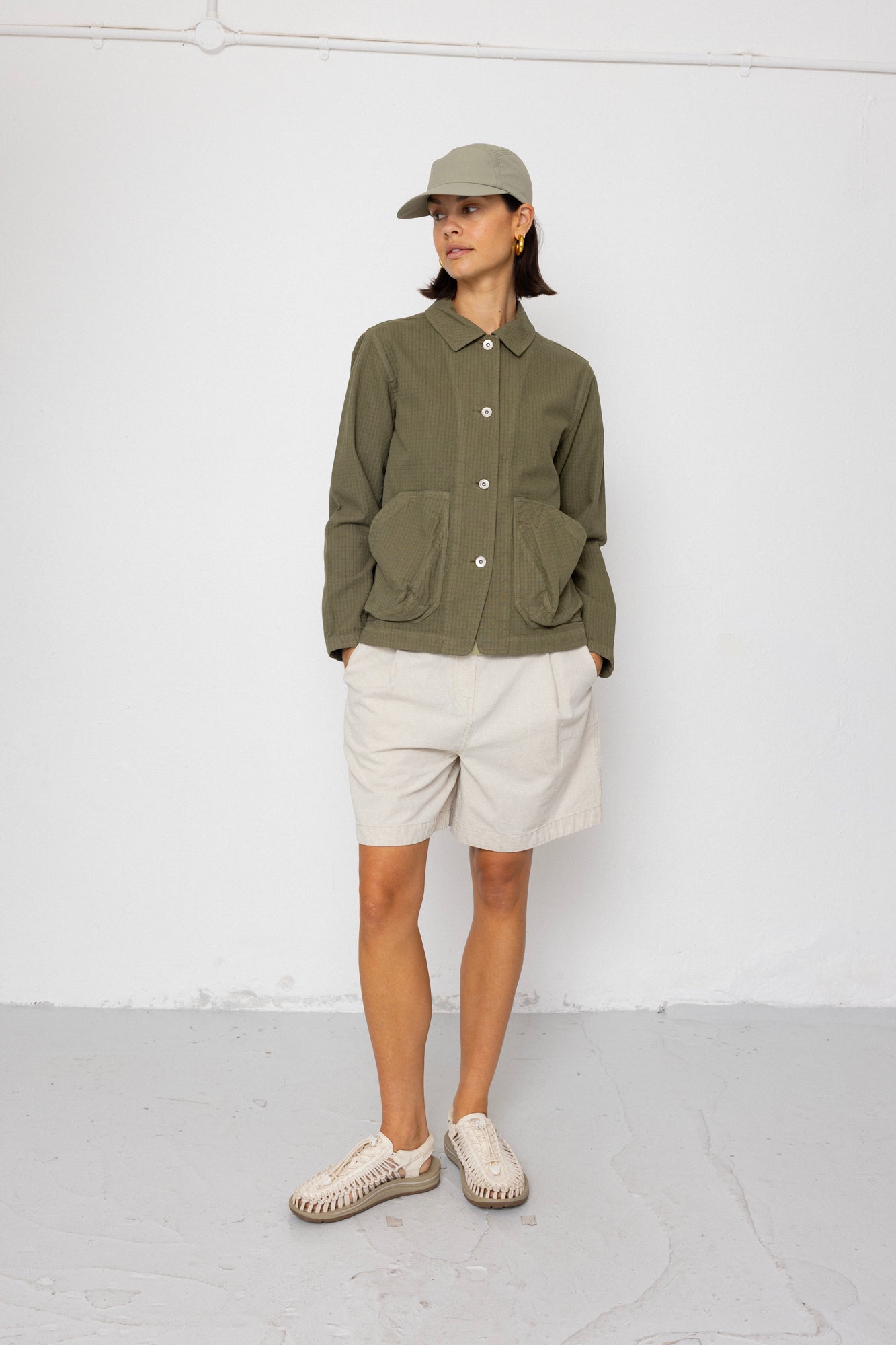 Folk Women's Prism Jacket - Light Olive Chunky Ripstop