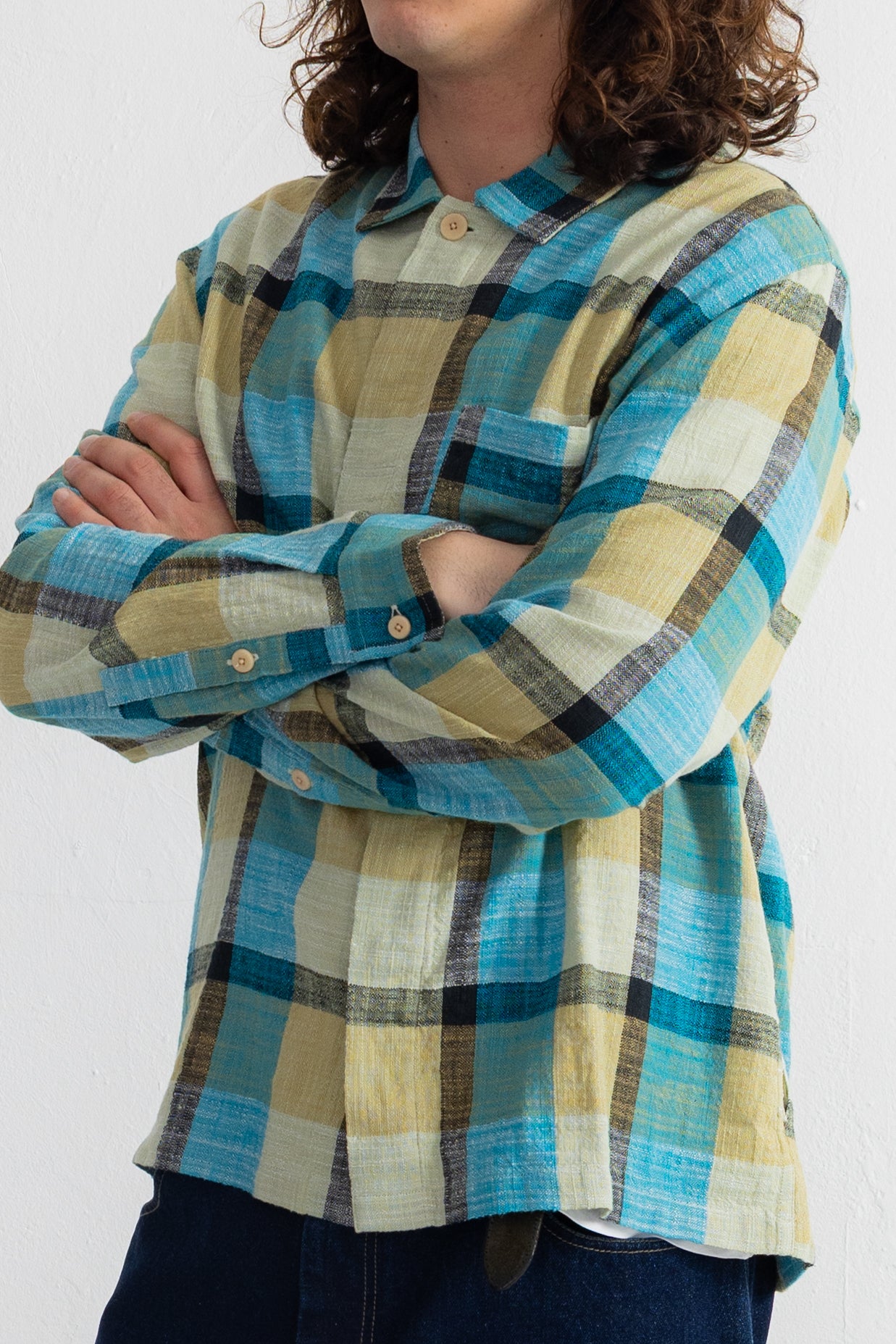 Folk Patch Shirt - Multigingham Check